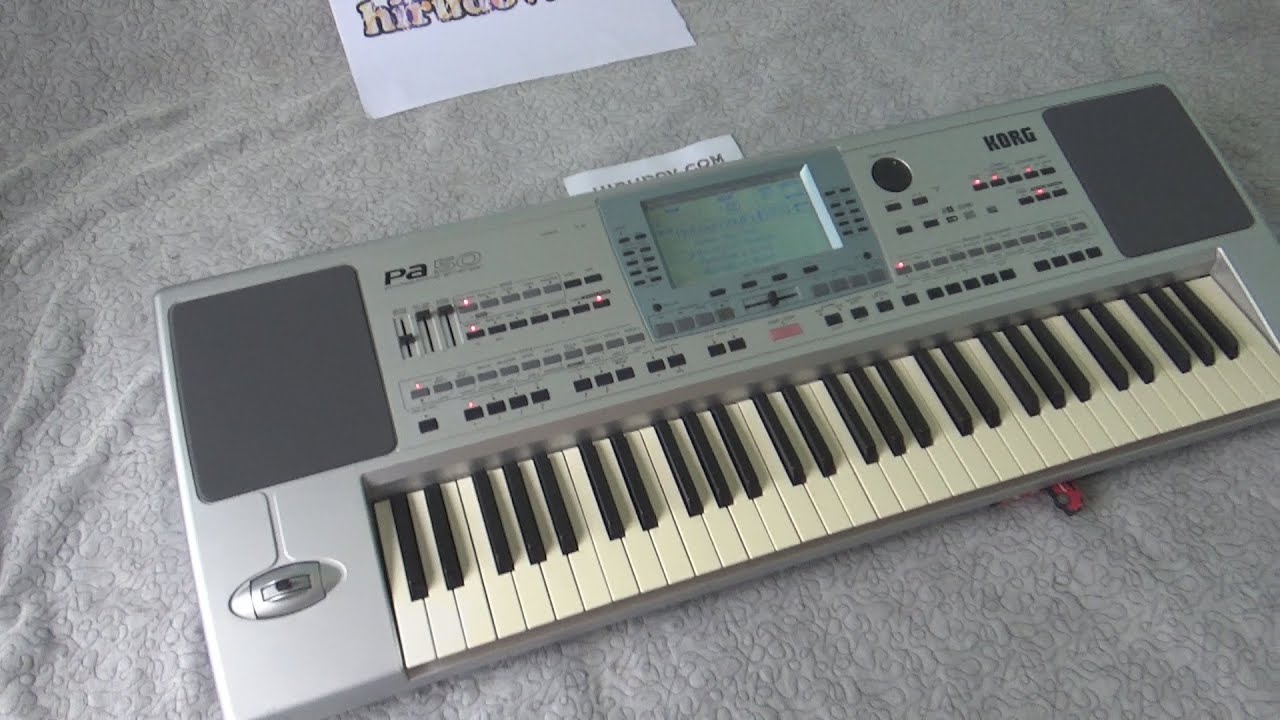 Korg PA 50 synth performing Motown Shuffle Music Style - YouTube