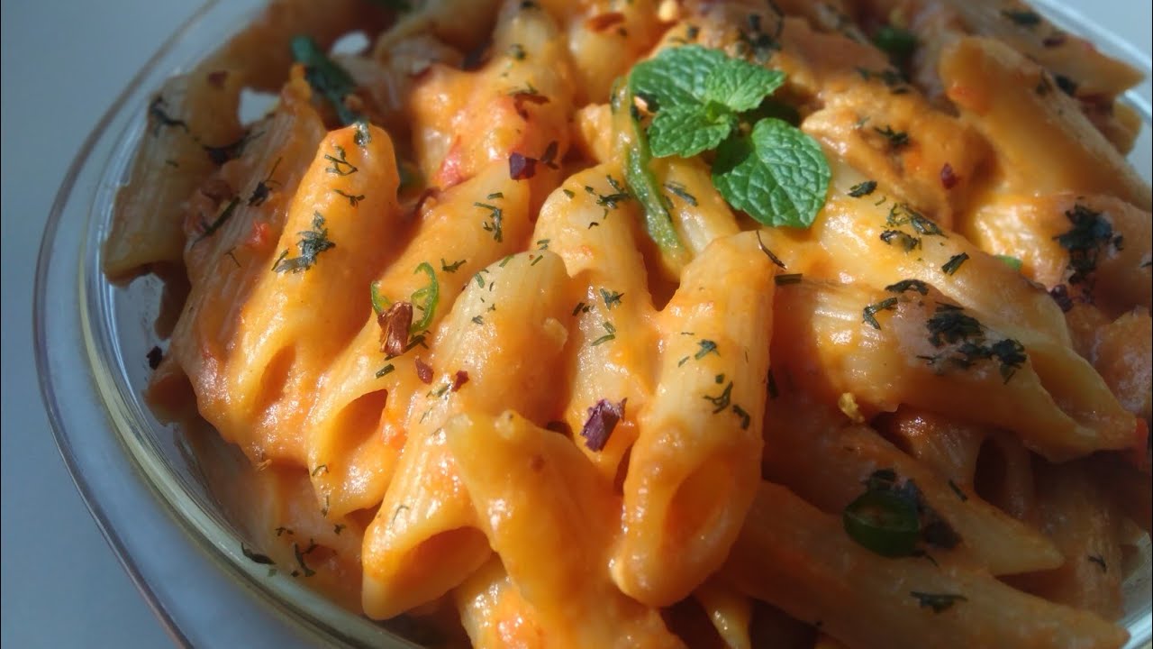 How To Make Creamy Red Sauce Pasta| Restaurant Style Red sauce Creamy ...