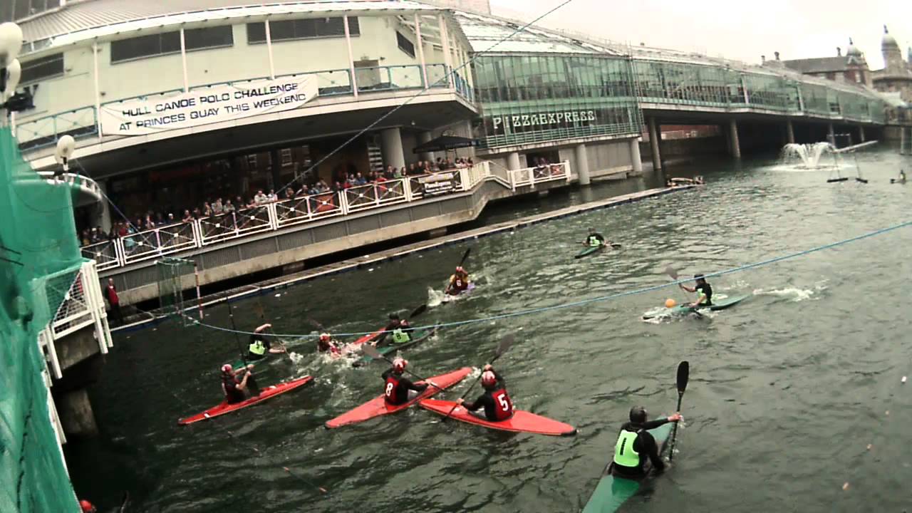 Hull International canoe polo - YouTube