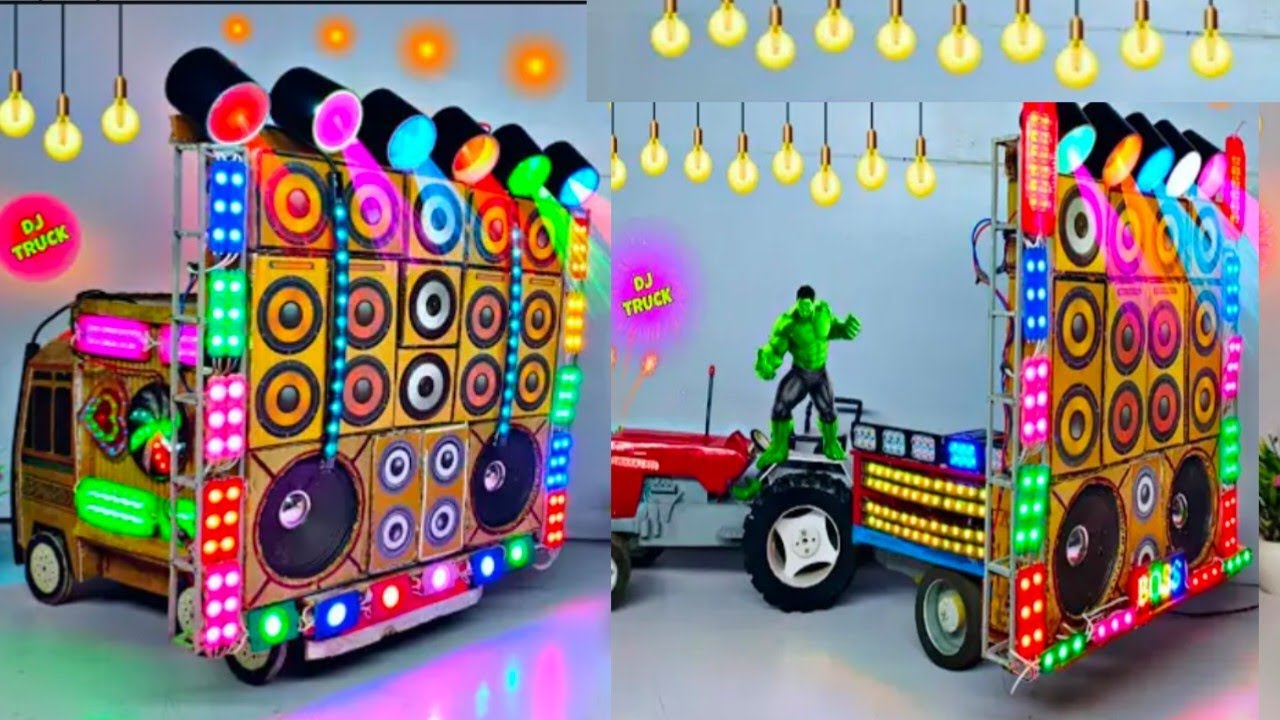 Mini Dj Setup loding at home | how to make mini dj setup with cardboard ...