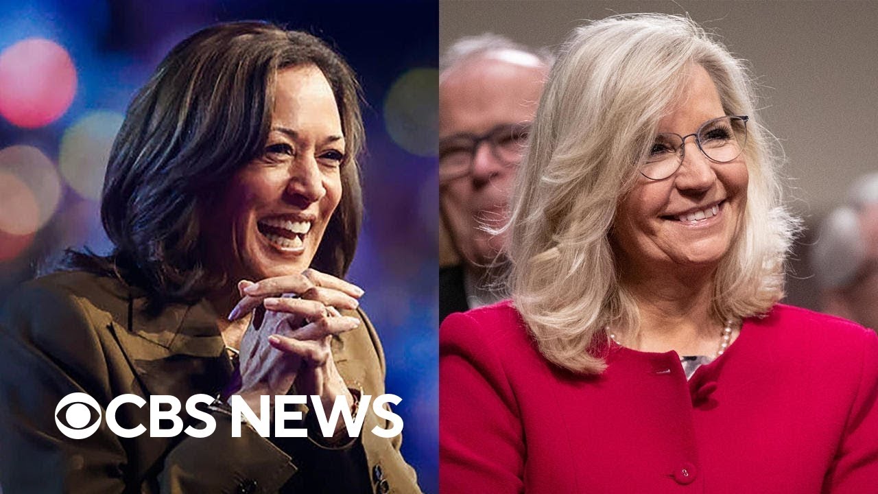 Harris eyes Republican voters in Wisconsin with Liz Cheney event - YouTube
