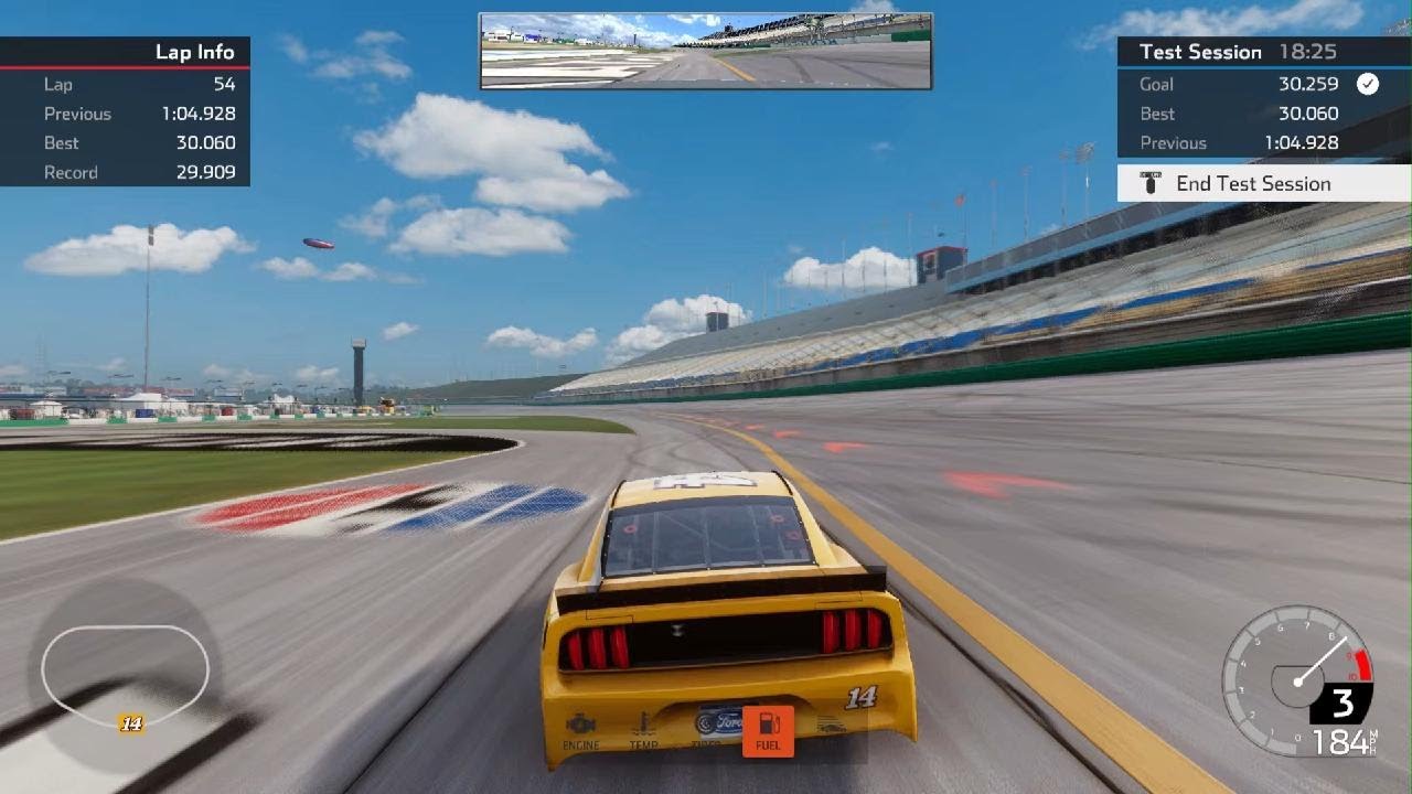 NASCAR Heat 5_29.949 Kentucky test session - YouTube