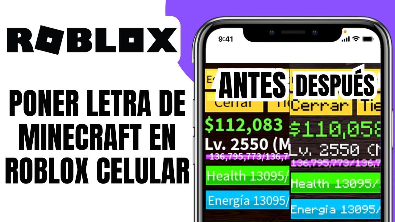 Cómo PONER Letra De MINECRAFT En ROBLOX Celular - YouTube