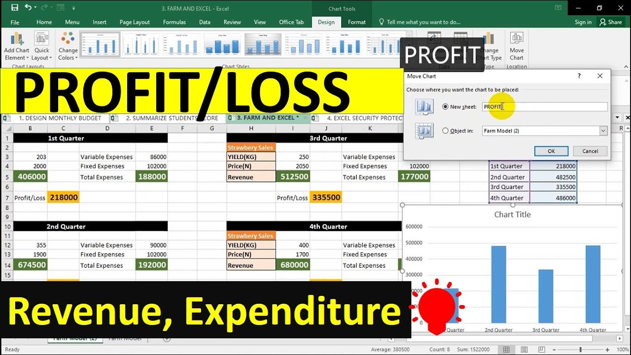 Use Excel to Calculate Profit/Loss, Revenue, Track Your Expenditure ...