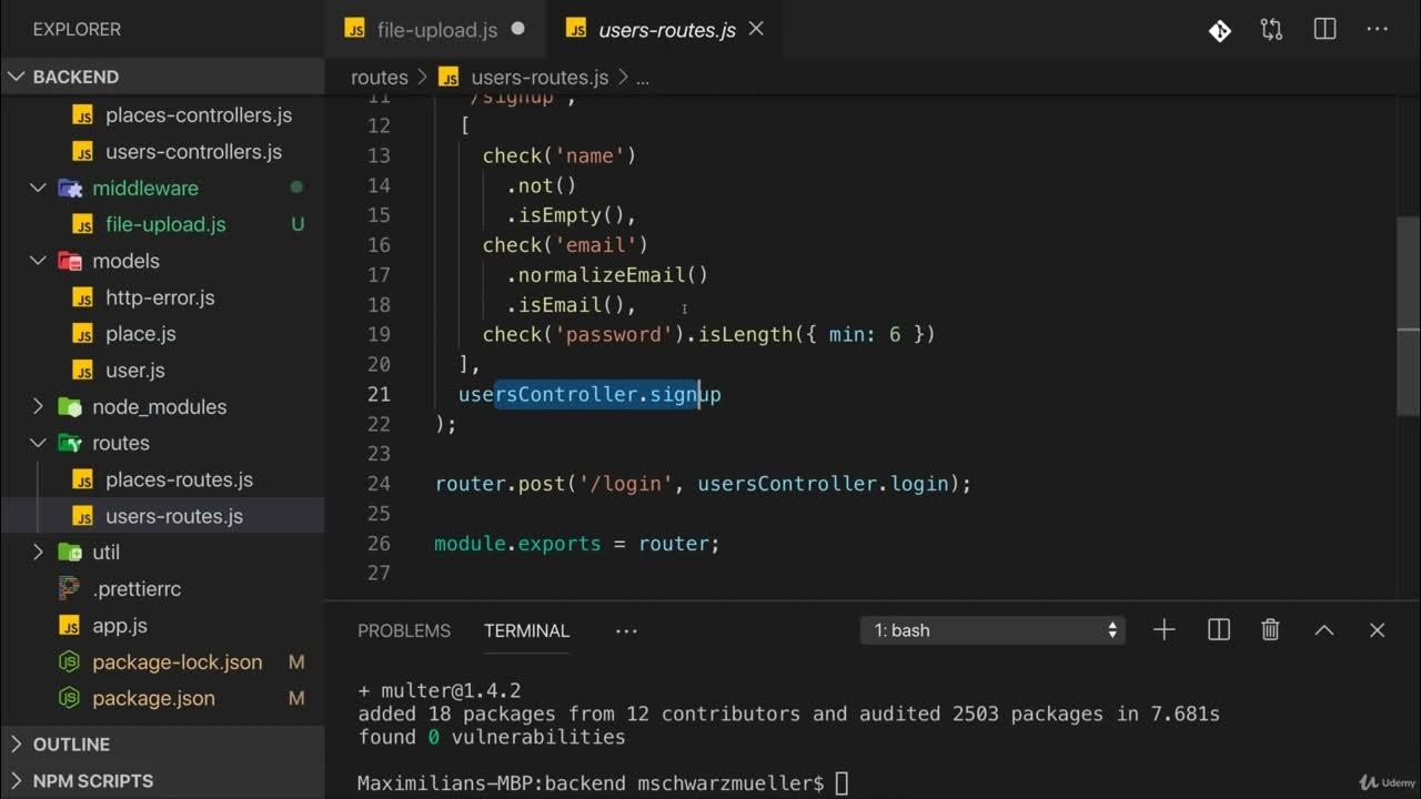 4. On the Backend Using Multer to Save Files. #mernstack #education #programmer #instagr #system ...