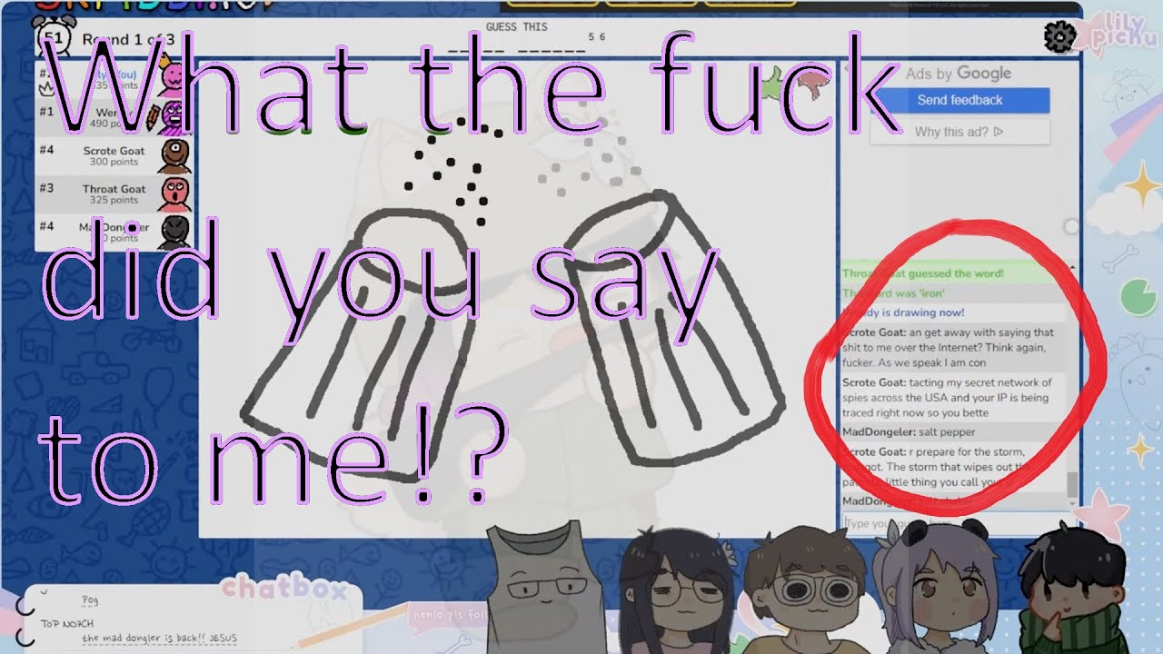Michael was posting a copypasta in chat. One that lily had dubbed 10 ...