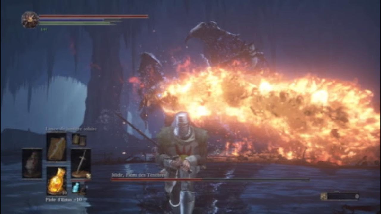 Dark souls 3, Darkeater Midir boss fight (Route D) - YouTube