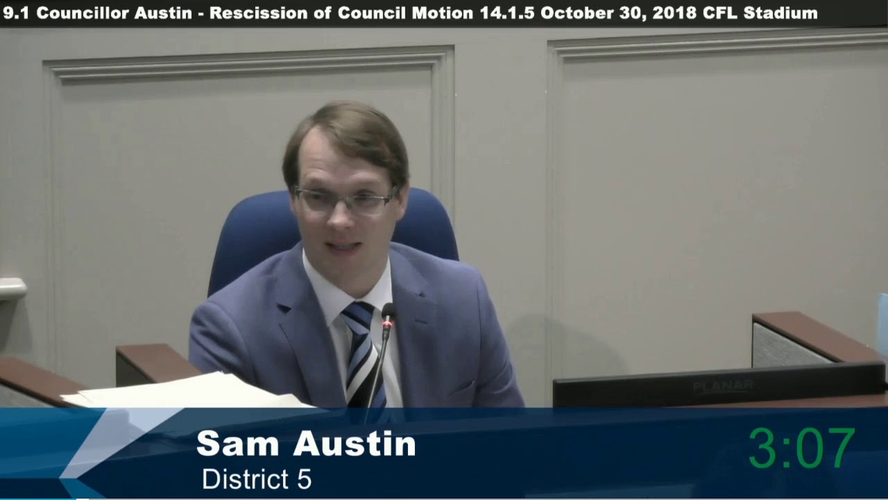 Sam Austin Stadium Speech - YouTube