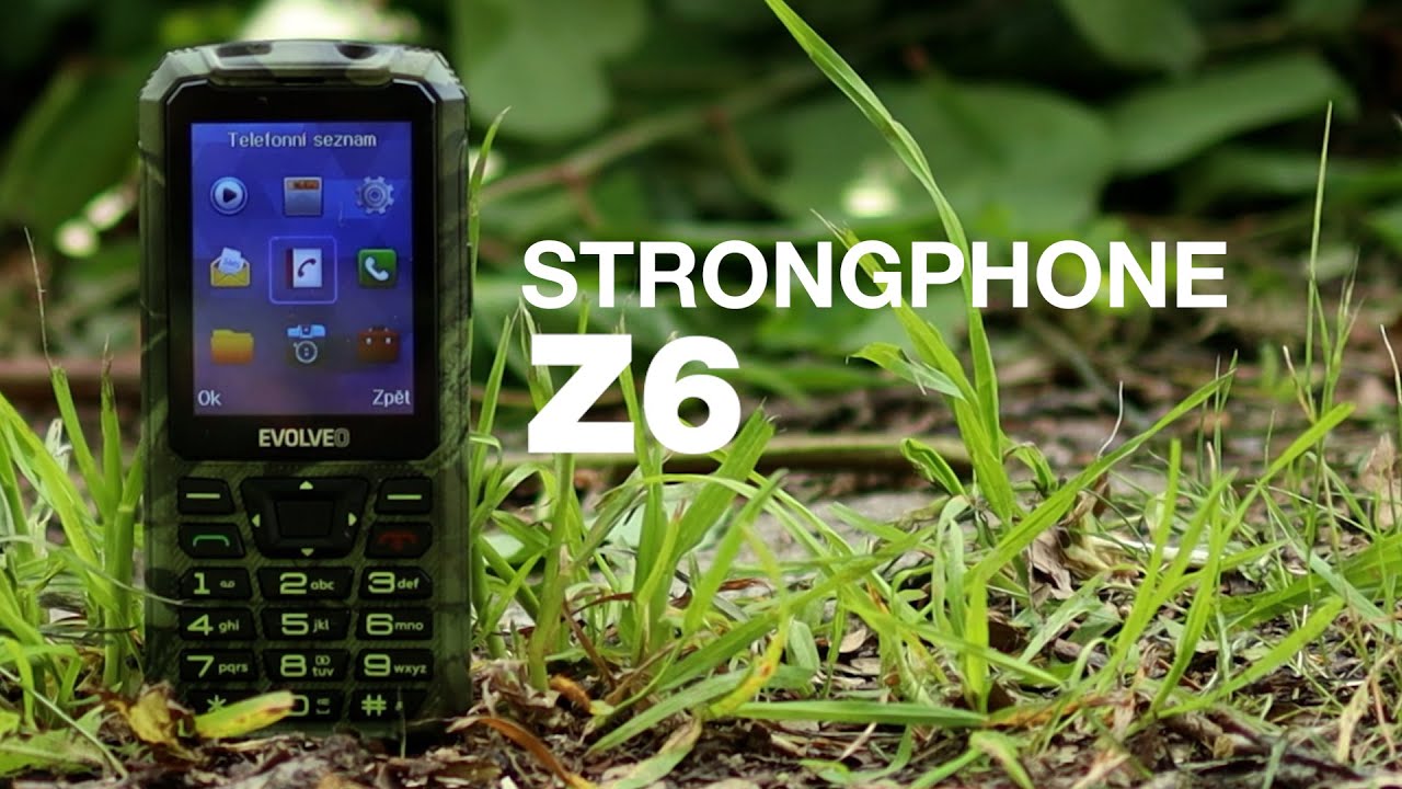 Vodotěsný odolný Dual SIM telefon - EVOLVEO StrongPhone Z6 - YouTube