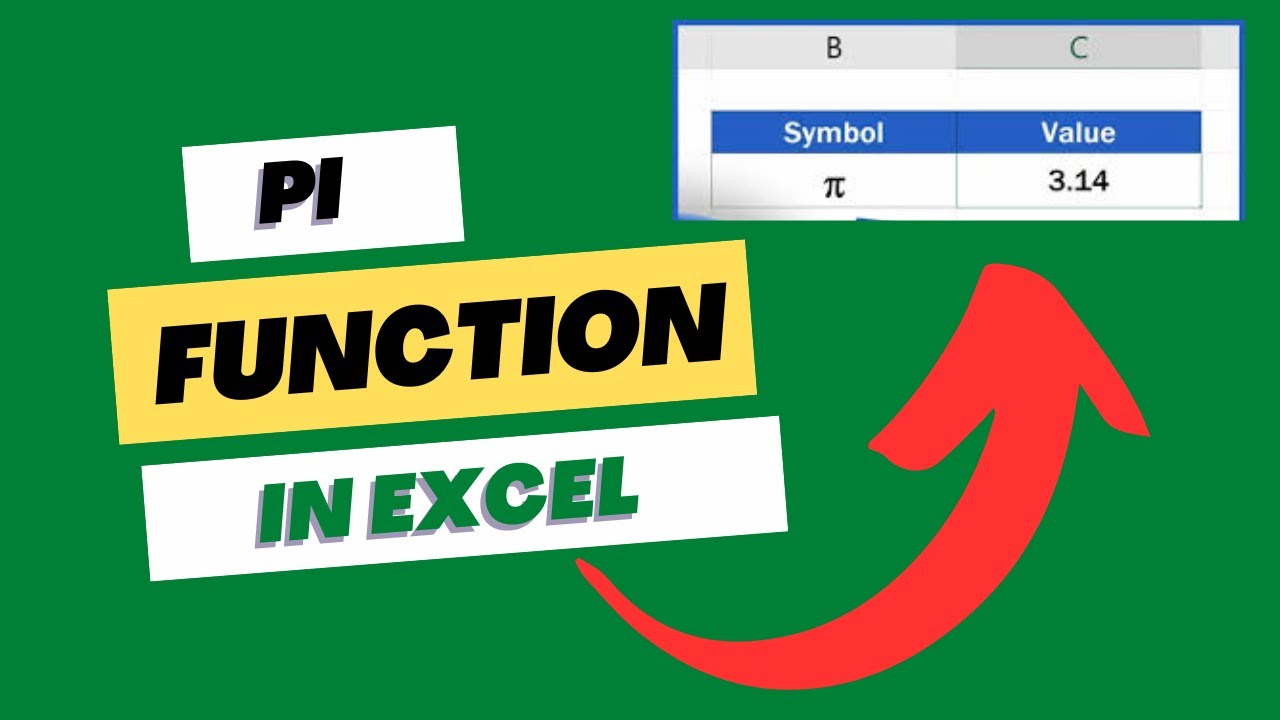 Pi Function in excel || Pi Formula in excel || Microsoft excel || PI () function in hindi - YouTube