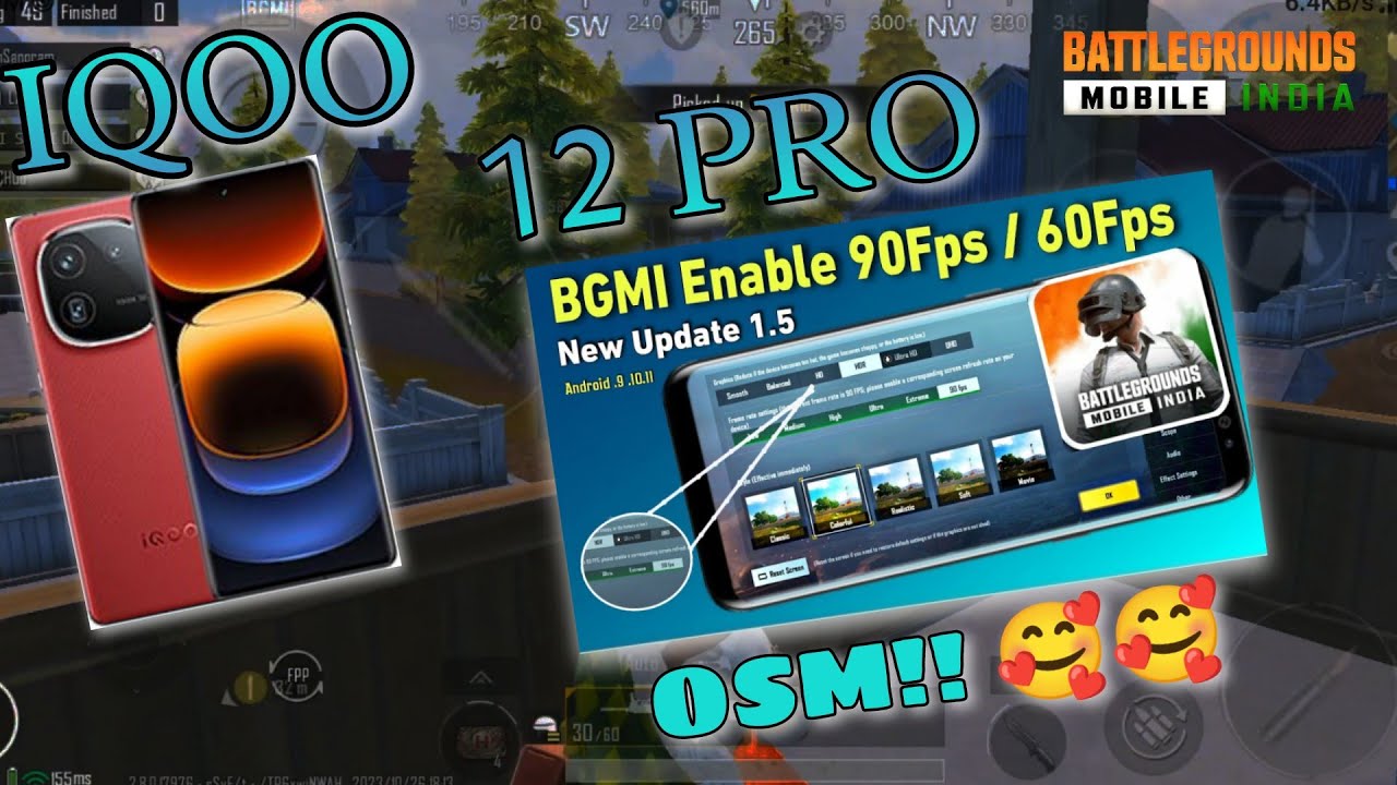 Iqoo 12 Pro Pubg Test | Iqoo 12 Pro Unboxing | Iqoo 12 Pro Bgmi Test ...