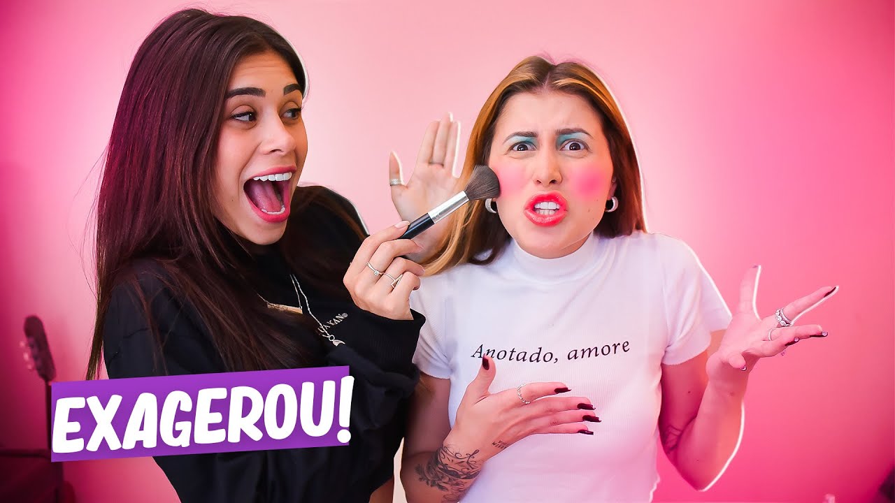 ANA MOSCONI TENTOU FAZER UMA MAKE EM MIM E OLHA O QUE ACONTECEU ...