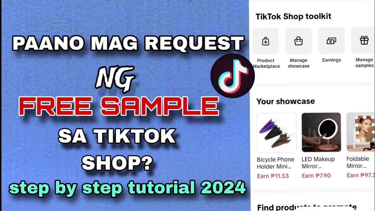 Paano mag request ng free sample sa tiktok? step by step tutorial 2024 ...