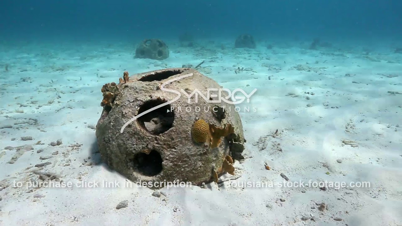 2201 underwater reef ball video stock footage - YouTube