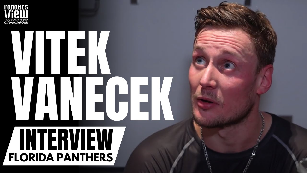 Vitek Vanecek Reacts to Being Traded to Florida Panthers from San Jose, Backing Up Sergei ...