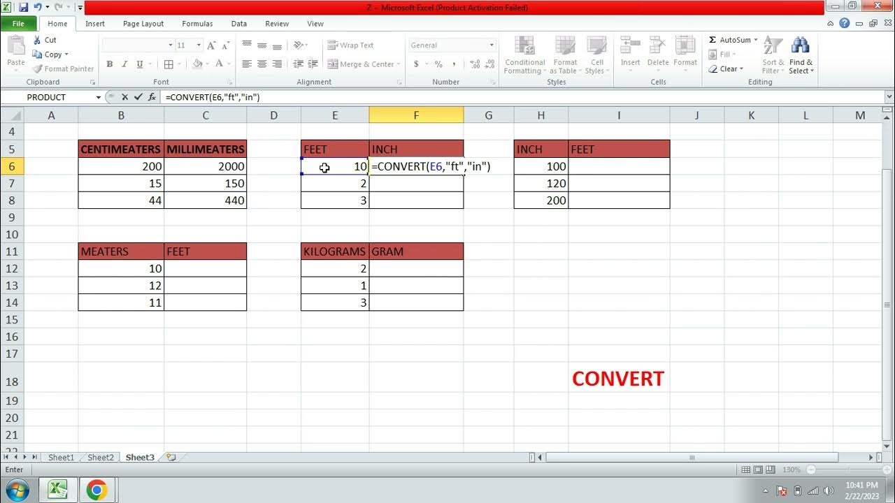 HOW TO USE CONVERT FUNCTION IN EXCEL GUYS COVERT FUNCTION KO EXCEL ME KAISE USE KRTE OR UPYOG ...
