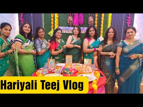 Hariyali Teej theme kitty party | Teej celebration with friends | Sawan ...