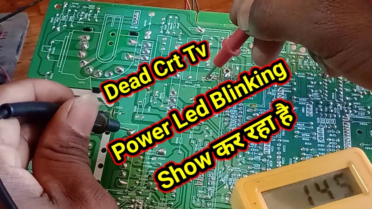 Blinking problem in crt tv || How to repair blinking problem in crt tv || How to repair dead crt ...