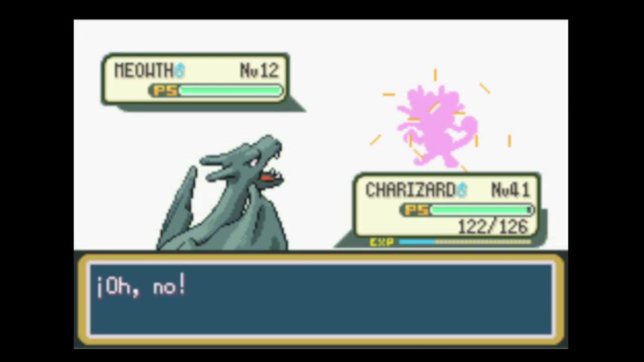 meowth shiny pokemon rojo fuego - YouTube