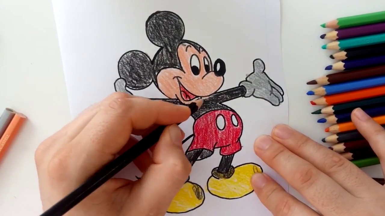 Mickey Mouse Boyama Serisi - mickey mouse boyama oyunu 2 - YouTube