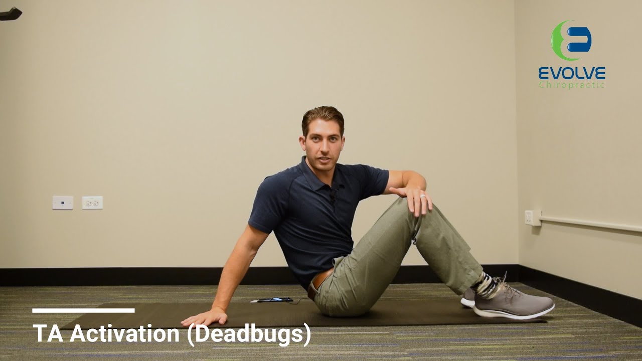 Lumbar Protocol 2: TA Activation (Deadbugs) - YouTube