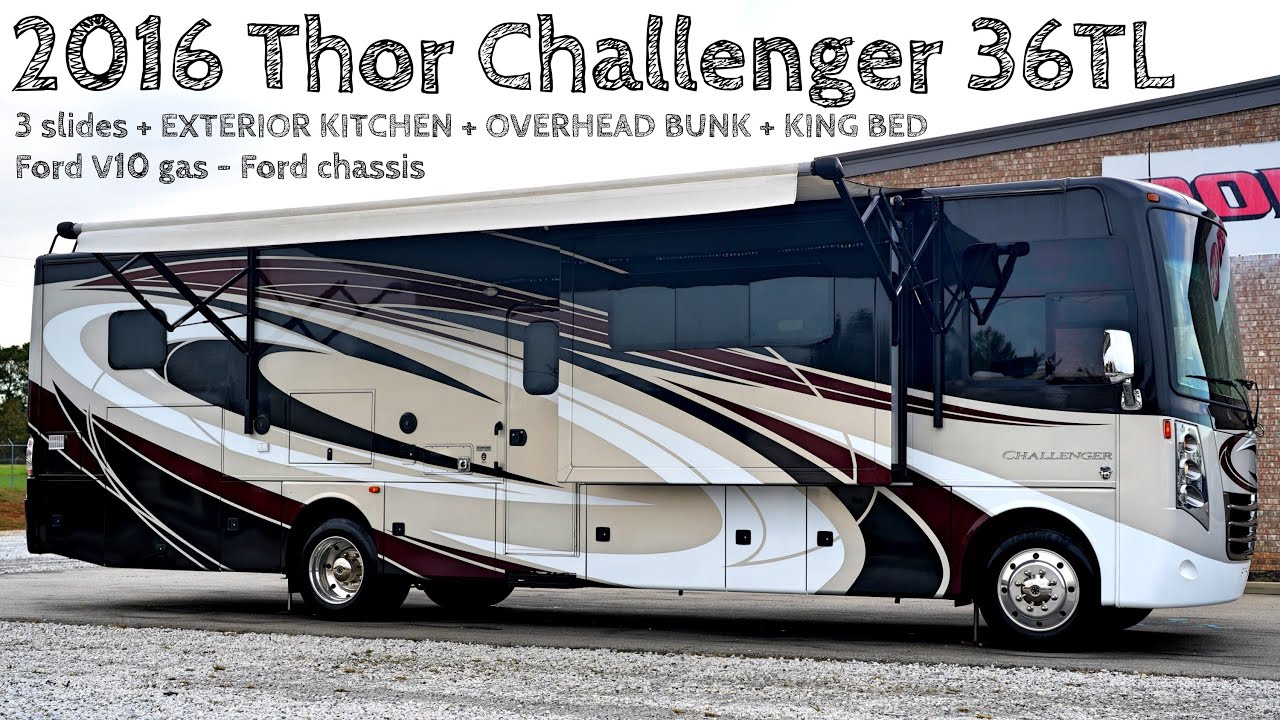 2016 Thor Challenger 36TL A Class Ford V10 Gas Motorhome from Porter's ...