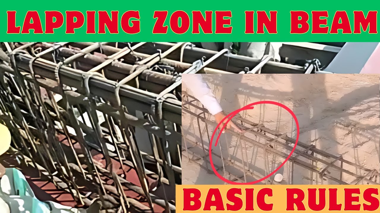 Basic Rules for Lapping length in Beam - Reinforcement lapping zone in ...