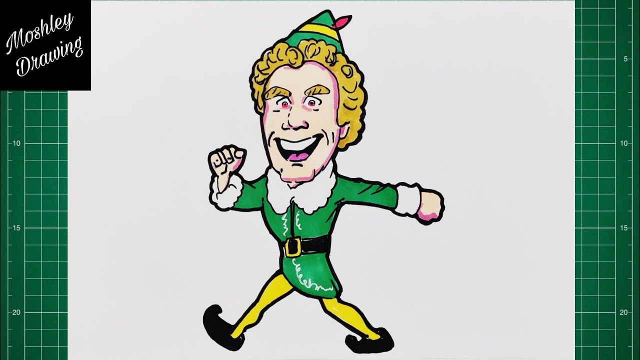 How to Draw Buddy The Elf - YouTube