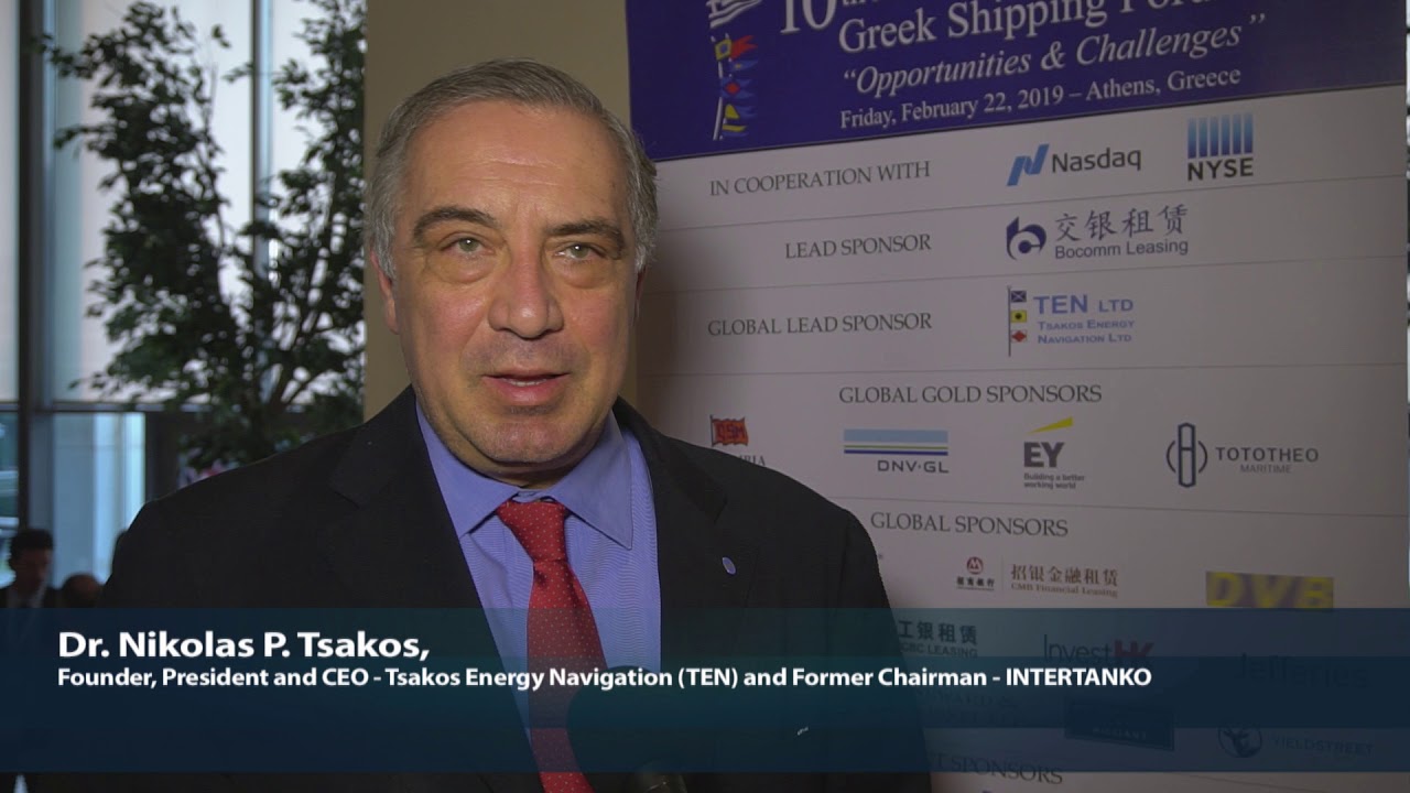 2019 10th Annual Greek Shipping Forum Interview-Nikolas P. Tsakos - YouTube