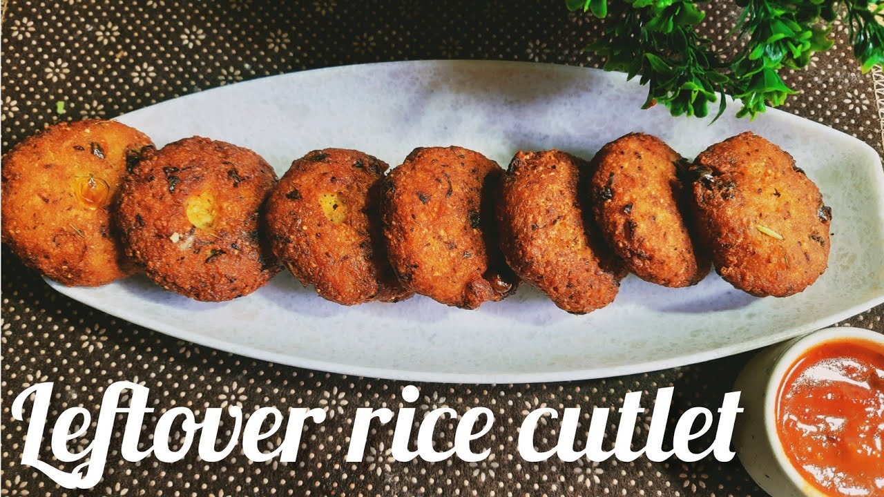 Leftover rice CUTLET | बचे हुए चावल के कटलेट | cutlet recipe |leftover ...