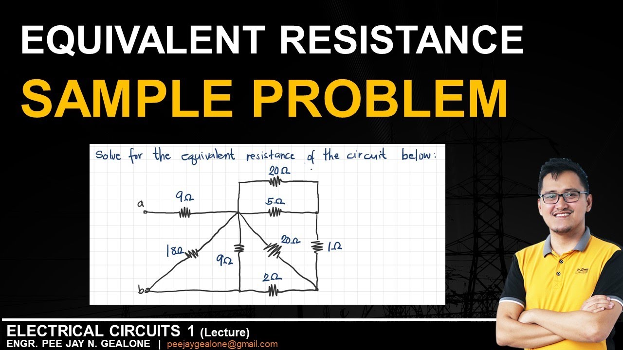 1.7.2 Sample Problem for Equivalent Resistance - YouTube