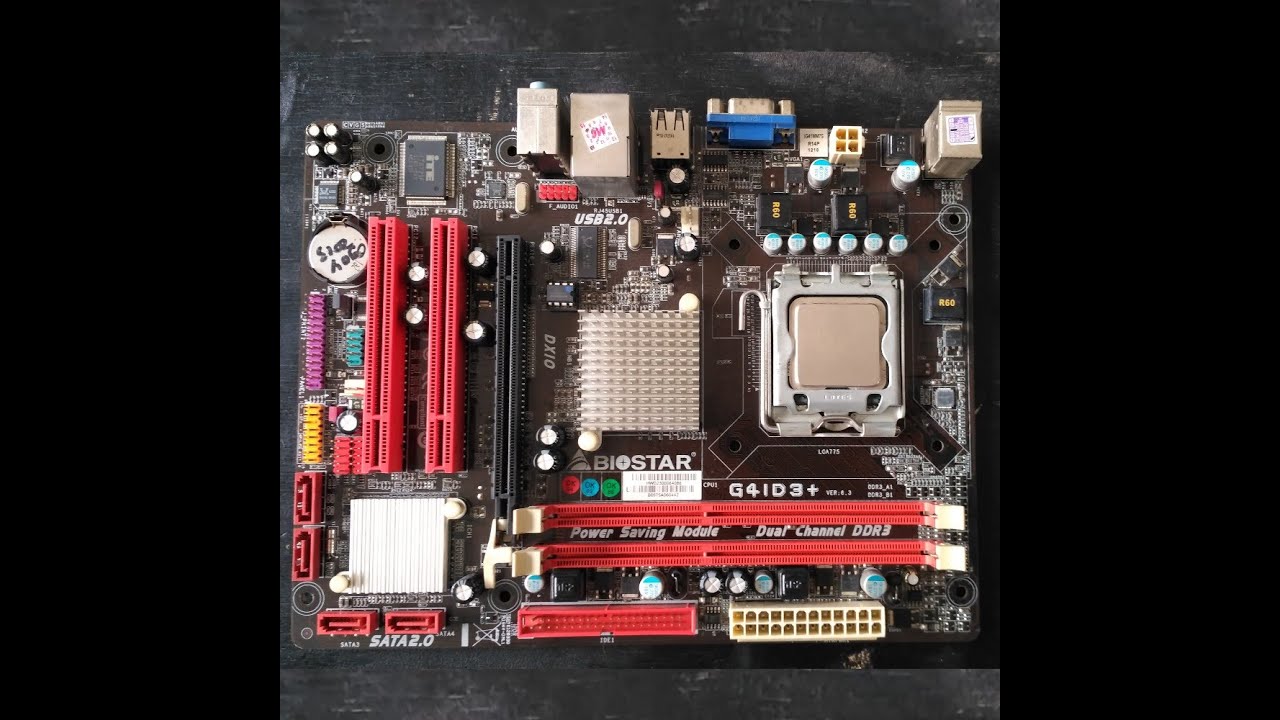 Biostar G41D3+ - YouTube