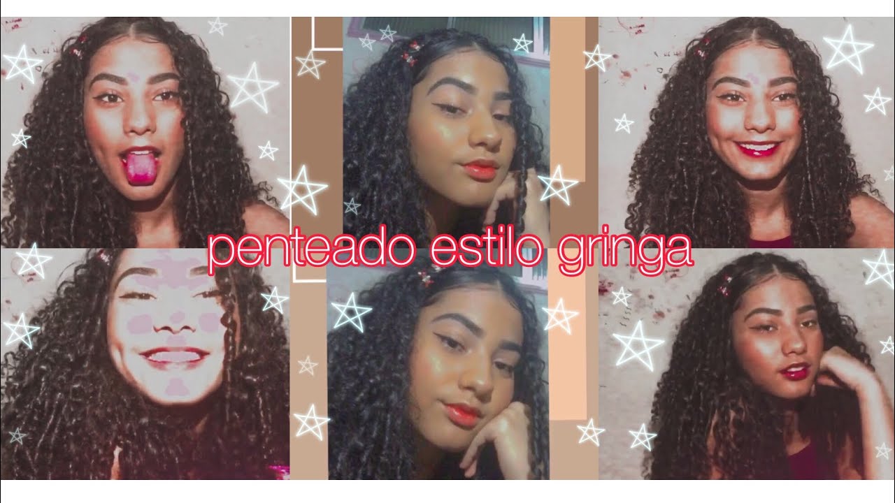 Penteado simples e fácil estilo gringa 🤩 ️ - YouTube
