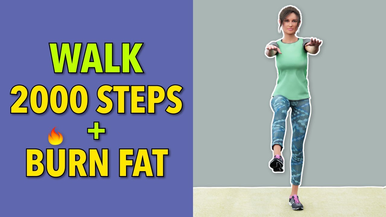 2000 Fat Burning Steps: Steady Walking Exercise - YouTube