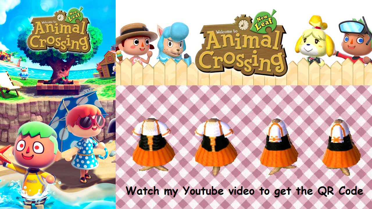 Animal Crossing - New Leaf QR Code (3DS) - Orange Maid - YouTube