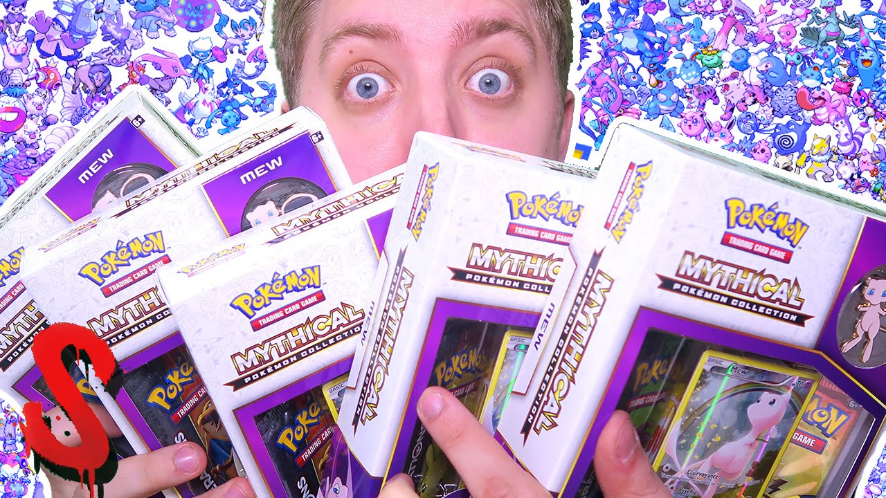Unboxing 5 Mythical Mew Boxes (10 Generation Boosters) - YouTube