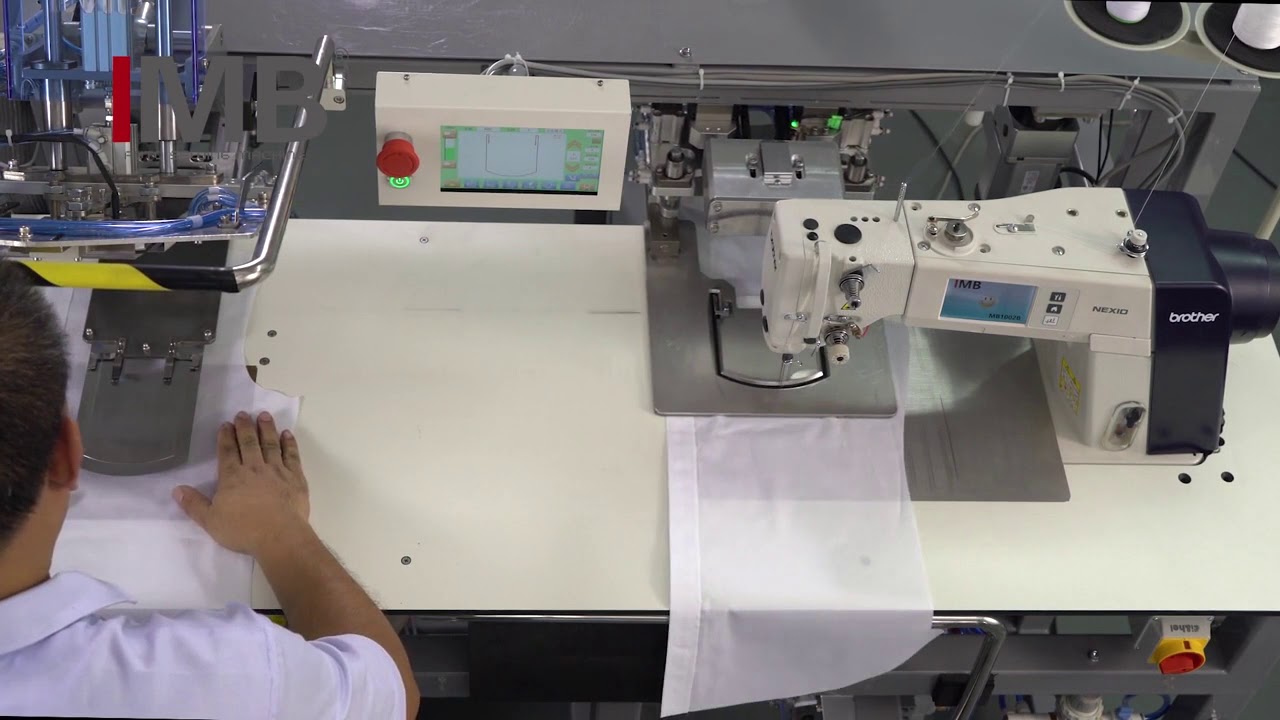 MB1002B 1 S7300A 303P AUTOMATIC SHIRT POCKET SETTER WITH SINGLE NEEDLE ...