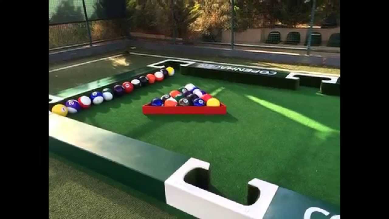 okyay bilardo sanayi ayak bilardo- footbillards-football-poolball - YouTube