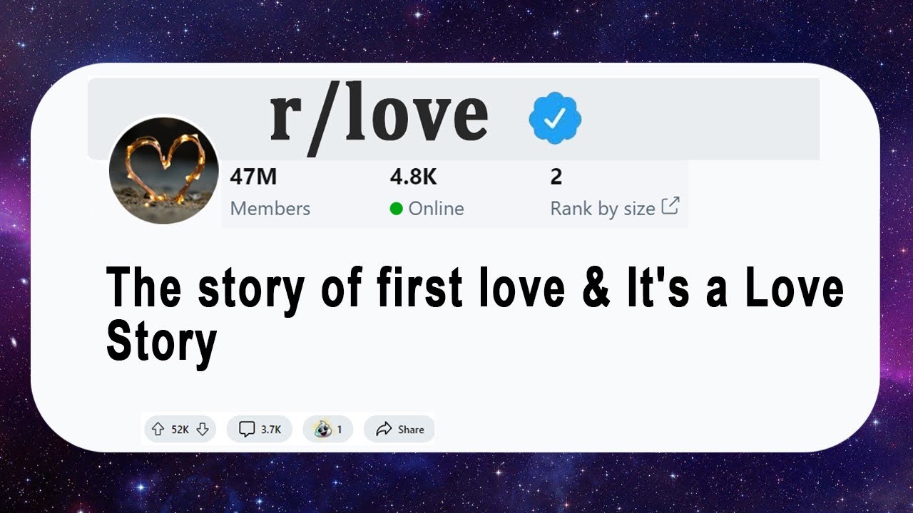 r/Love The story of first love & It's a Love Story - YouTube
