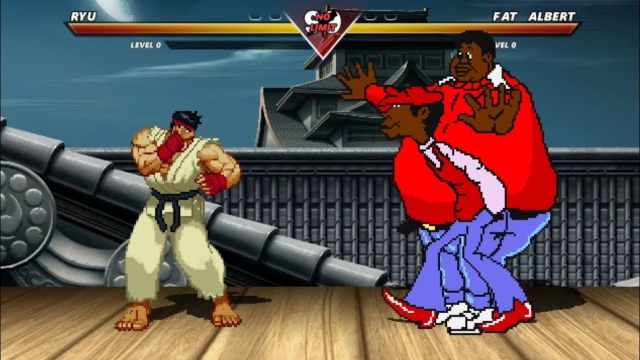 RYU vs FAT ALBERT - The highest level of exciting fight ! - YouTube