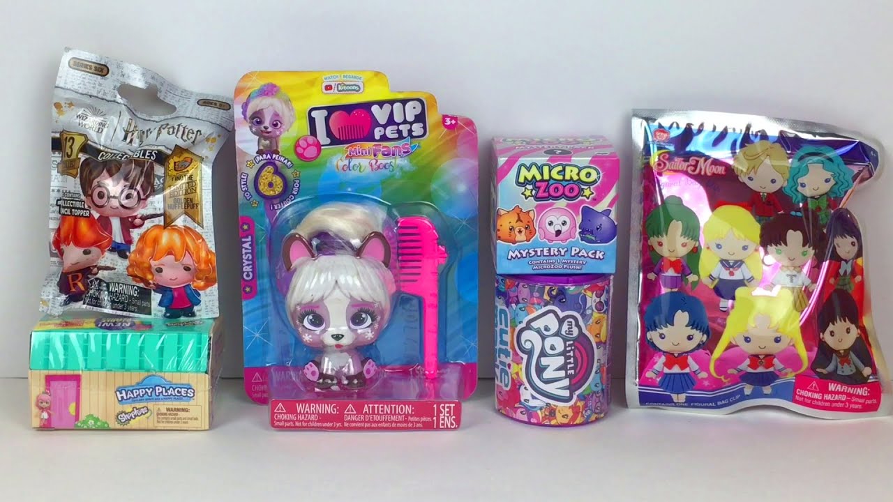 Unboxing I Heart VIP Pets Crystal Sailor Moon My Little Pony Blind Bags ...