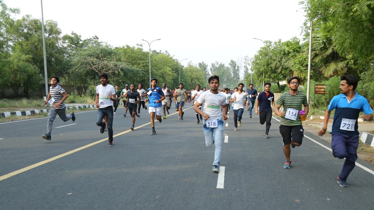 DTU( dream run 2K19 half marathon in dtu) - YouTube