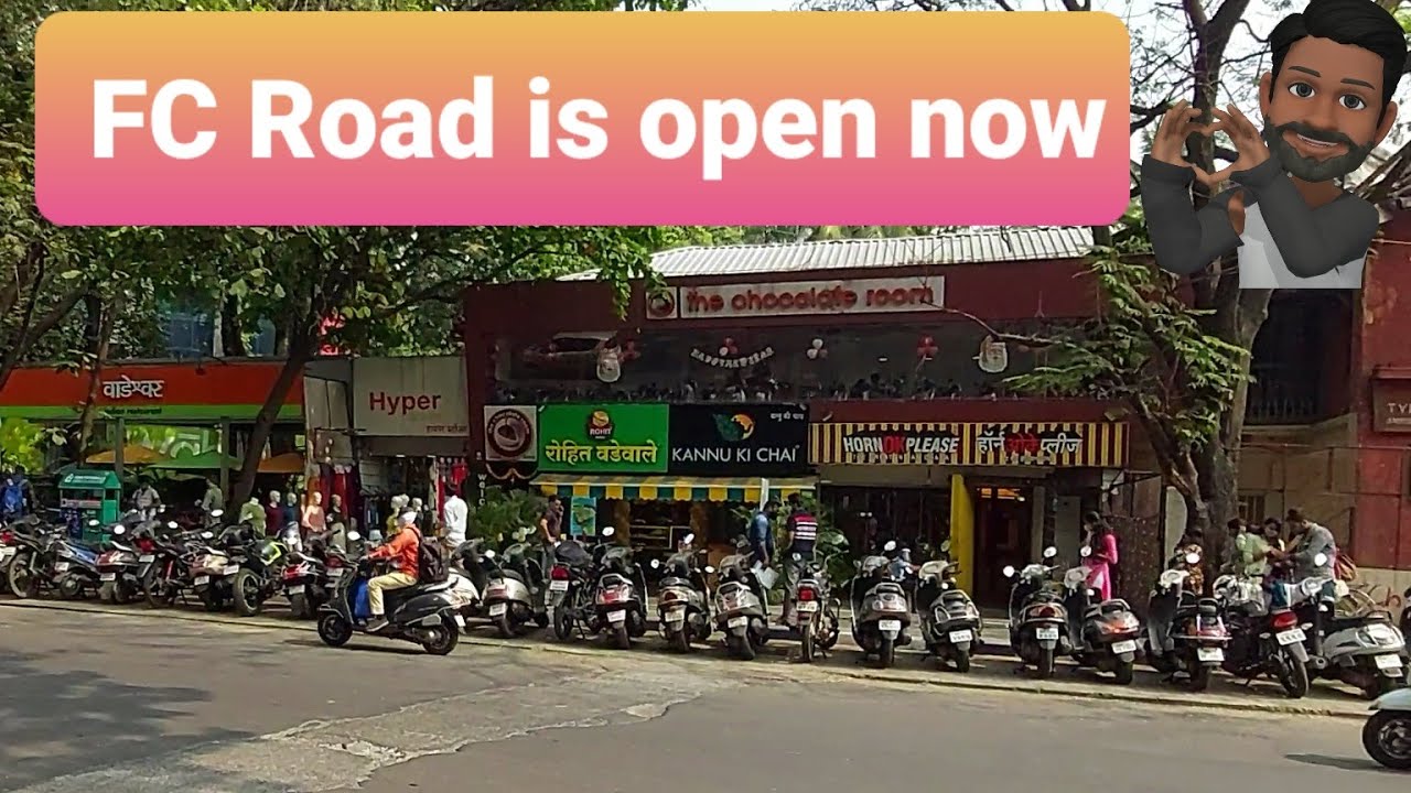 FC Road After Lockdown | Vaishali | Cafe Goodluck | Pagdandi Book chai ...