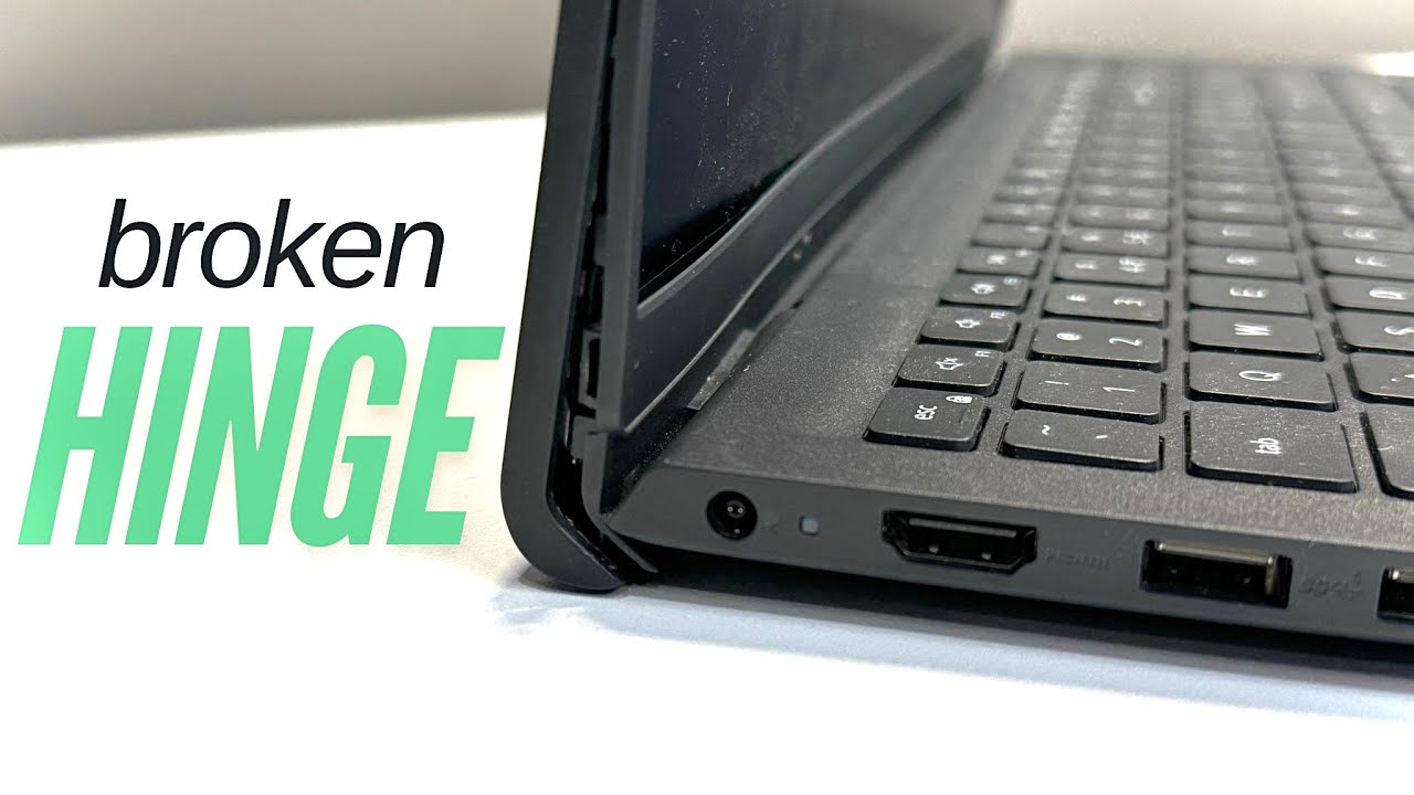 Repairing A Laptop With A Broken Hinge - YouTube