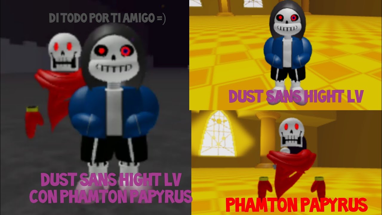 Dust Sans Hight Lv Showcase , Sands-Roblox - YouTube