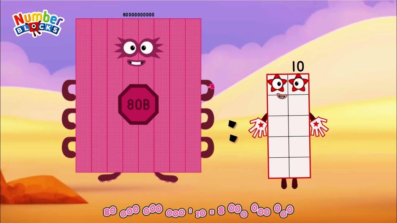 DIVISION OF NUMBERBLOCKS (10B-100B) by 10 | BIG NUMBERS | MULTIPLYING GIANT NUMBERS @ColorArt_id ...