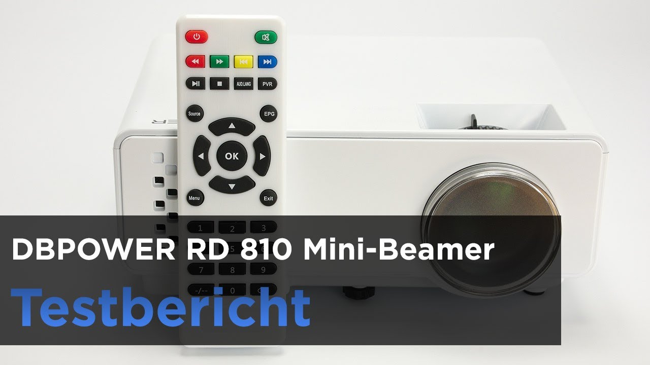 DBPOWER RD 810 Mini-Beamer im Test - YouTube