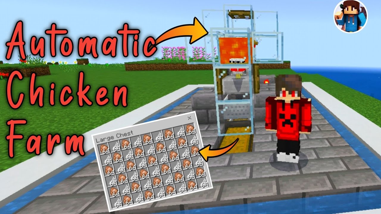 Minecraft EASY Automatic Chicken Farm Tutorial! 1.19+ | Minecraft ...