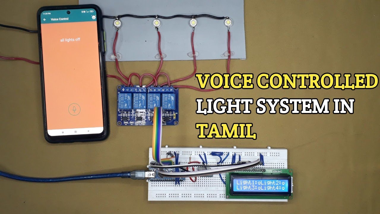 Voice Controlled Light System Tamil Icc Tech Icctech Youtube