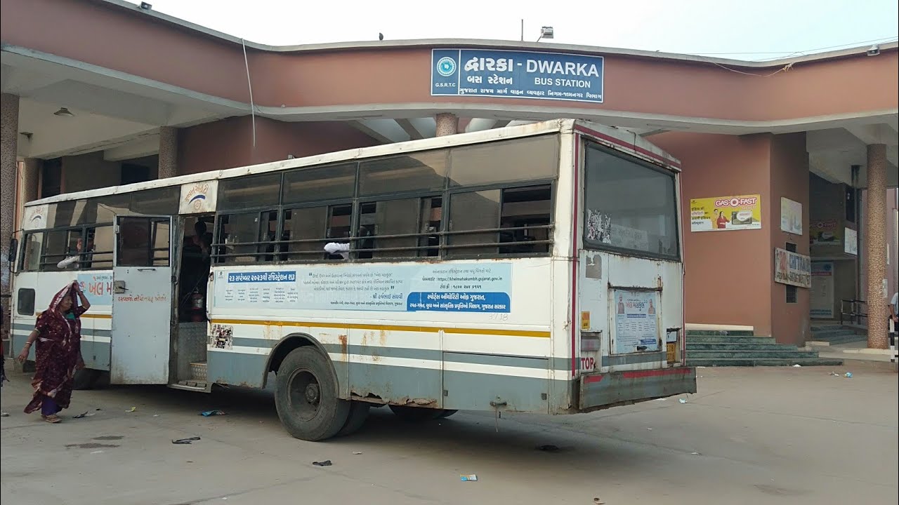 Dwarka to Somnath Bus Journey Through a Scenic Coastal Road - YouTube